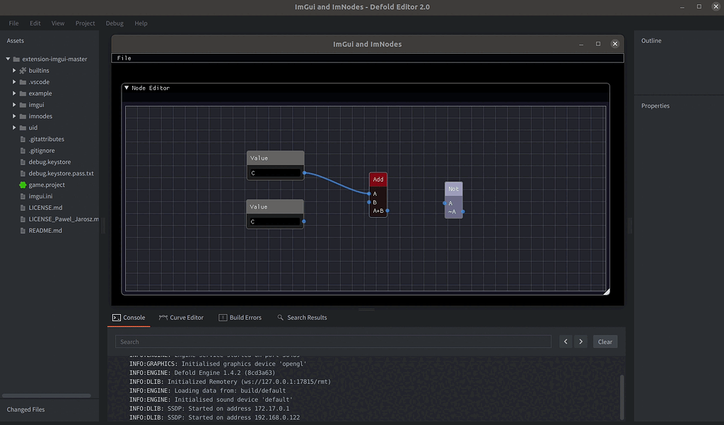 Dear Imgui Imnodes Extension For Defold For Node Graphs Wip The