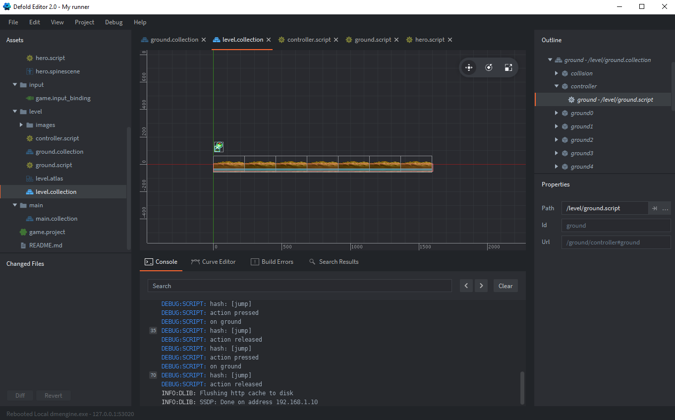 Runner Tutorial Error Gameobject Component Level Ground Controller
