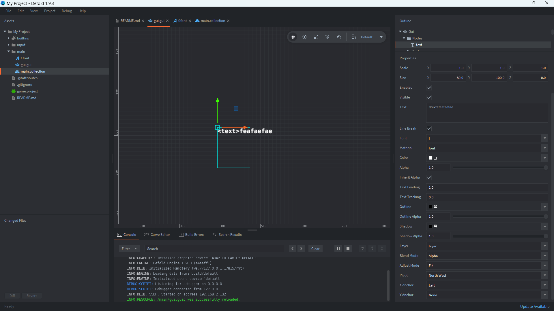 Does Line Break work on the GUI text node? - Questions - Defold game engine forum